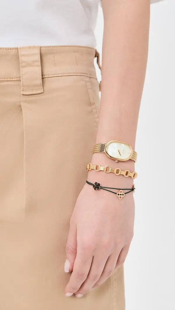 Tory Burch Clover Cord Bracelet
