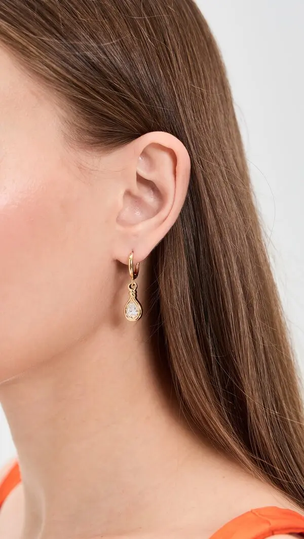 LUV AJ The Georgia Stone Knot Hoops