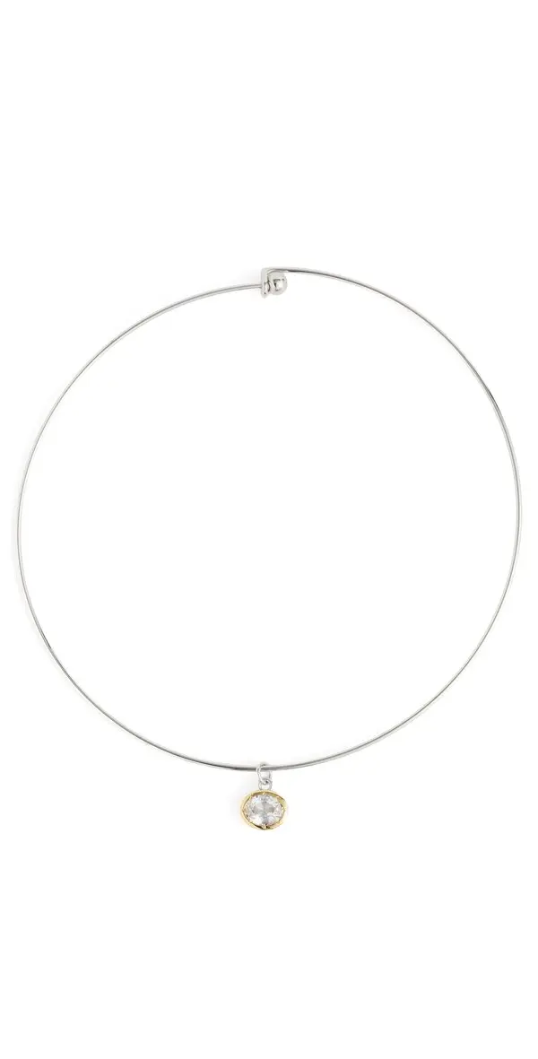 LUV AJ The Marais Pendant Wire Necklace - Silver