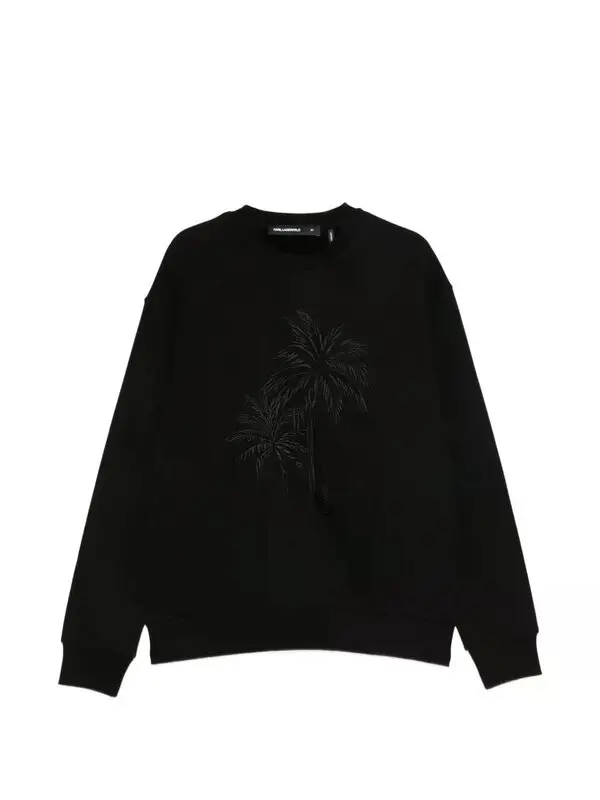 Karl Lagerfeld Embroidered Sweatshirt - Black