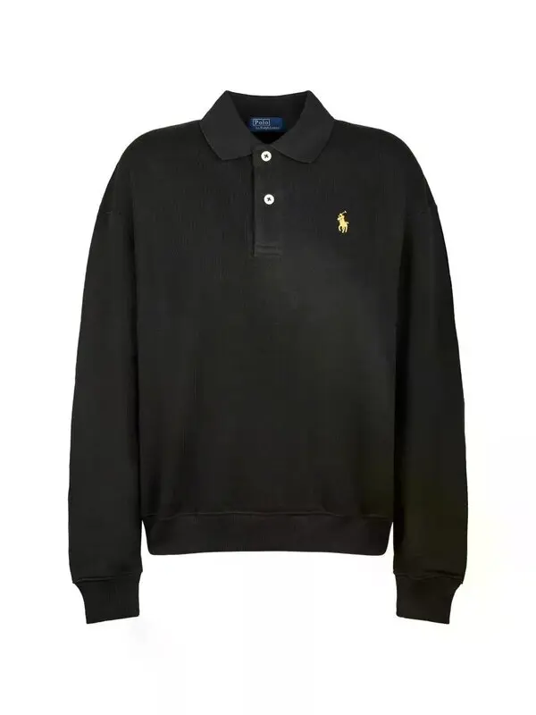 Polo Ralph Lauren Logo Polo Top - Black