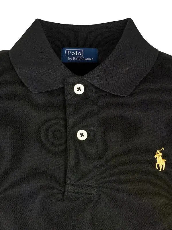 Polo Ralph Lauren Logo Polo Top - Black