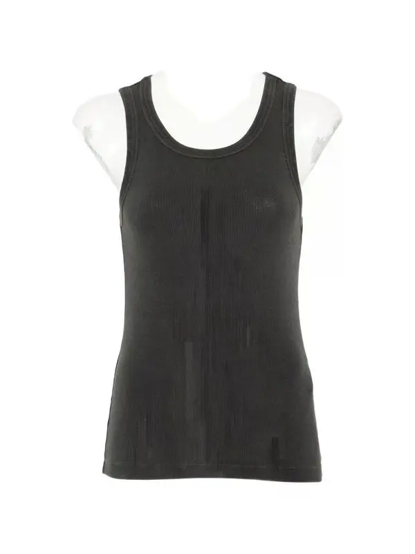ENTIRE STUDIOS Ribbed Tank Top - Black