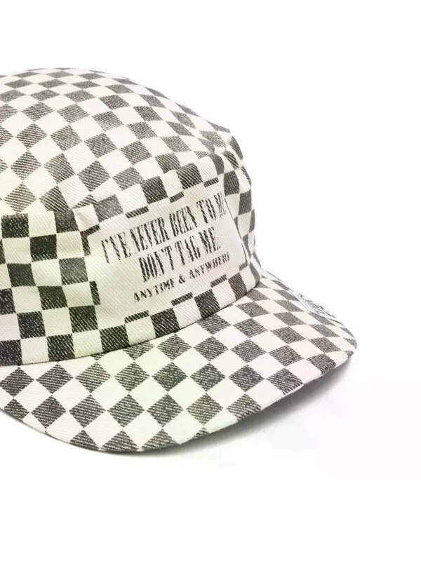 Mihara Yasuhiro Checkerboard Print Cap