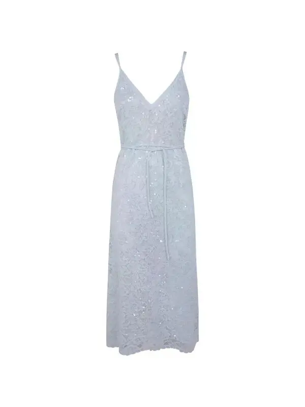 TWINSET Lace Sequin Dress - Blue