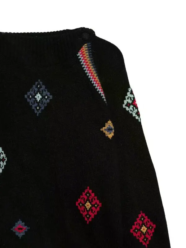 Versace 1980s Patterned Sweater