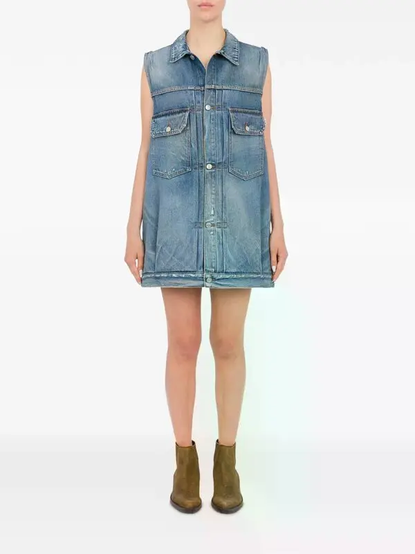 DEPARTMENT 5 Front-pocket Mini Dress - Blue