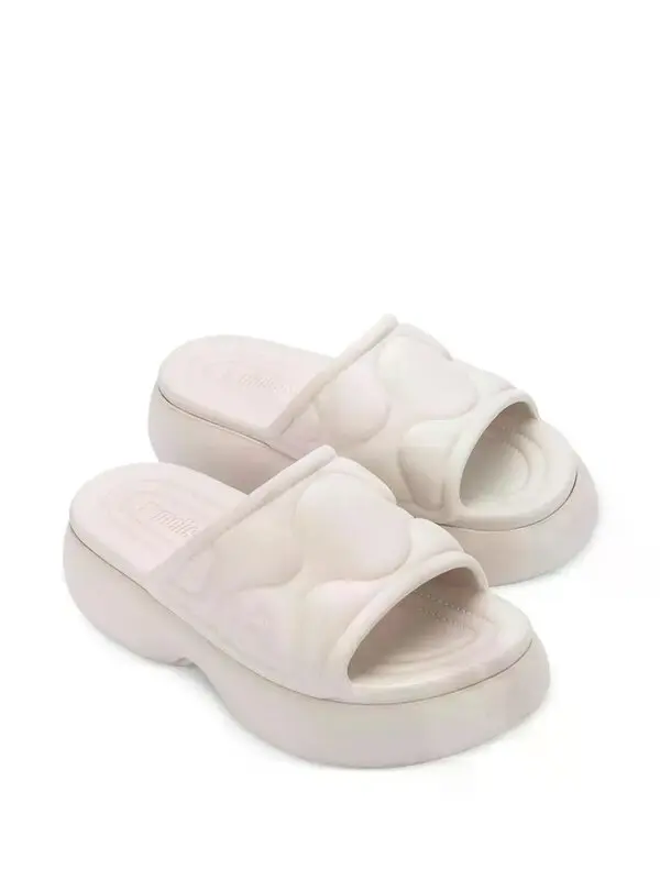 Melissa Puff Platform Slides - Neutrals