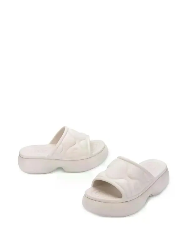Melissa Puff Platform Slides - Neutrals