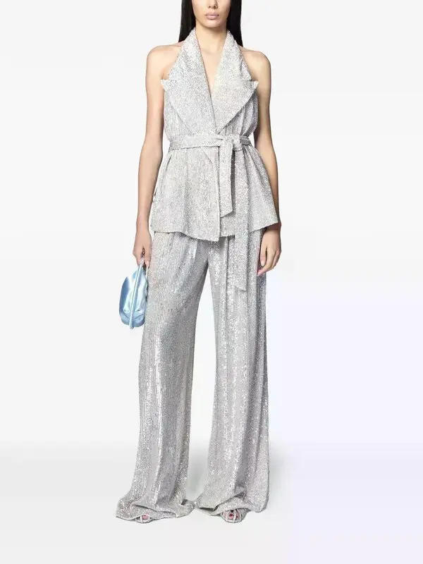 TWENTY FOURHAITCH Arizona Sequined Palazzo Pants