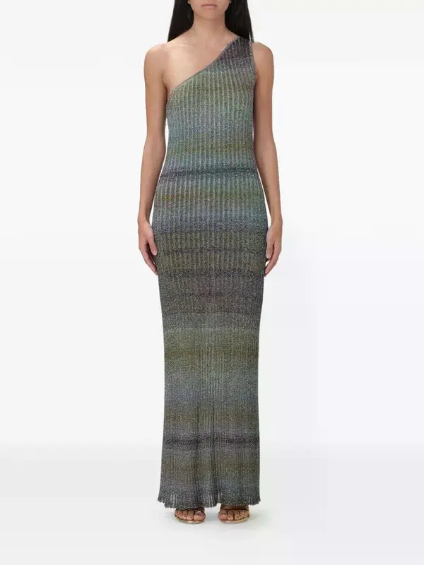 Missoni One-shoulder Maxi Dress - Grey