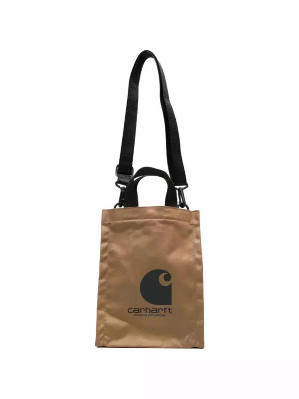 Carhartt Work In Progress Logo Tote Bag - Brown