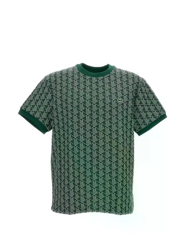 Lacoste Geometric-print T-shirt - Green