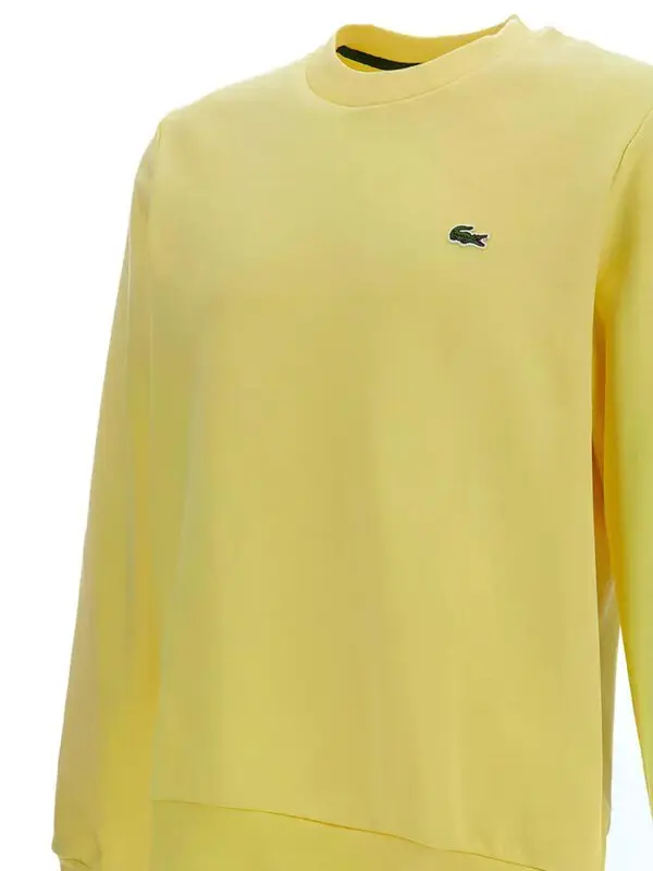 Lacoste Logo Crew-neck Sweater - Yellow