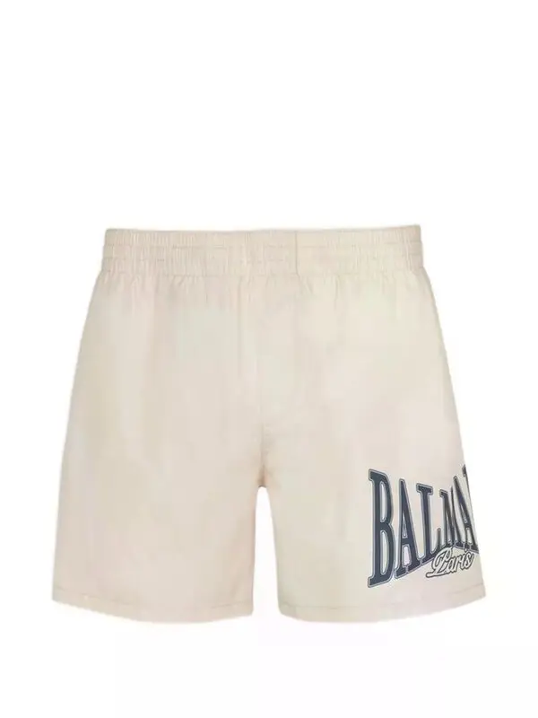 Balmain Printed Swim Shorts - Neutrals