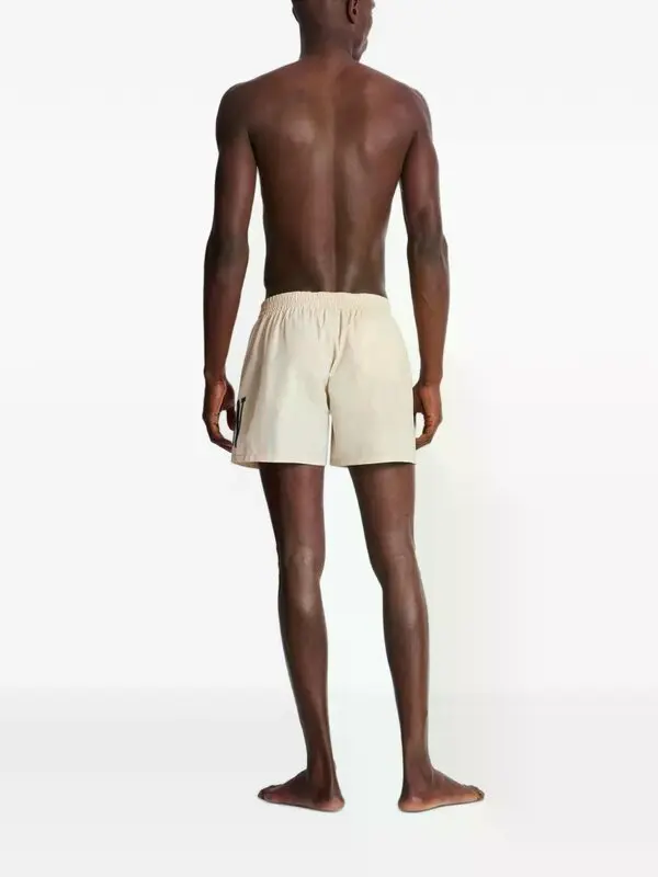 Balmain Printed Swim Shorts - Neutrals