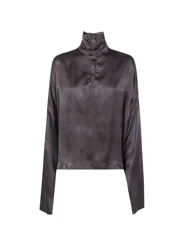 Rick Owens Buttoned High-neck Blouse