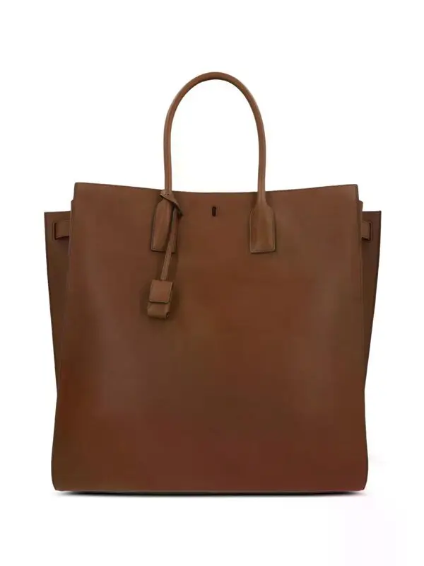 Saint Laurent Top-handles Leather Tote Bag - Brown
