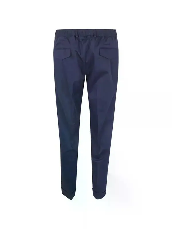 BARBA NAPOLI Roma Drawstring Pleated Trousers