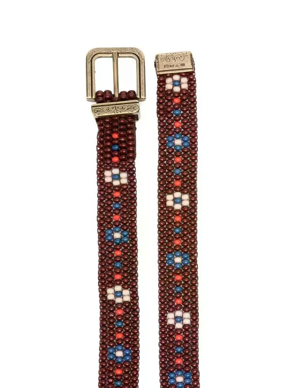 Etro Beaded Buckle Belt