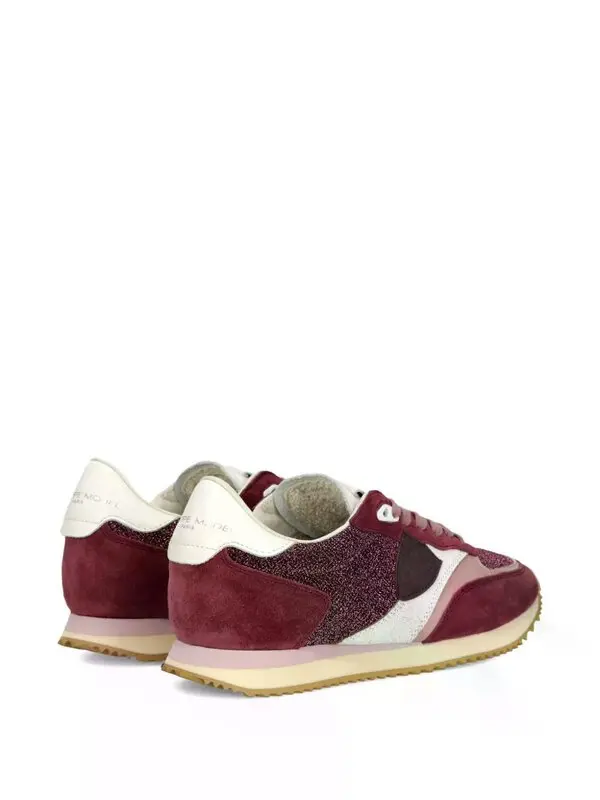 Philippe Model Blville Glitter Panel Sneakers