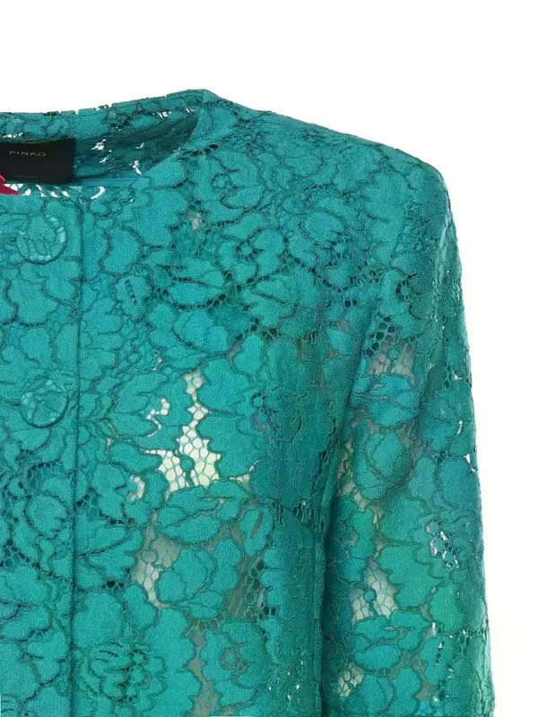 Pinko Lace Cotton Spencer Jacket - Green