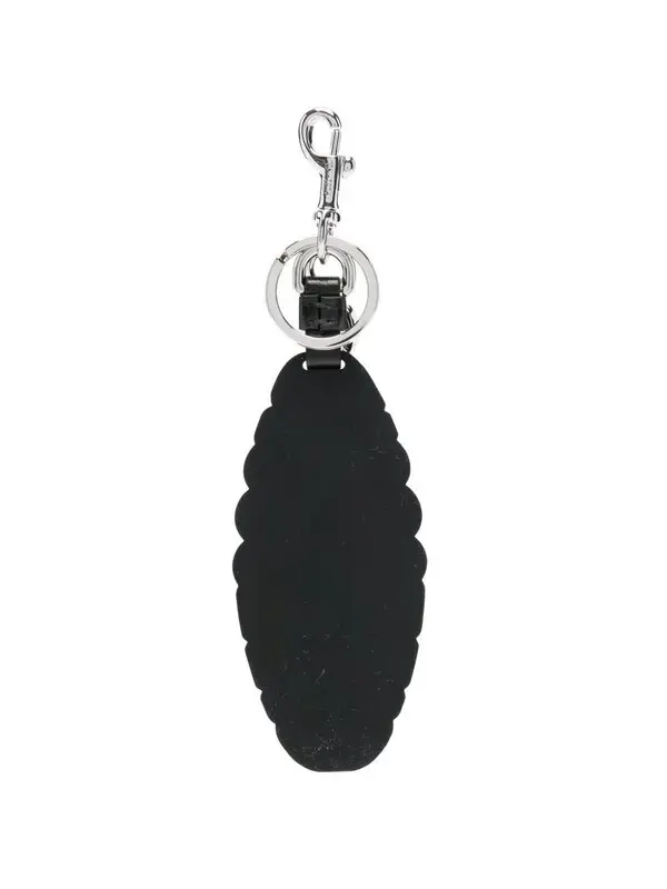 Moschino Logo-detail Keyring - Black