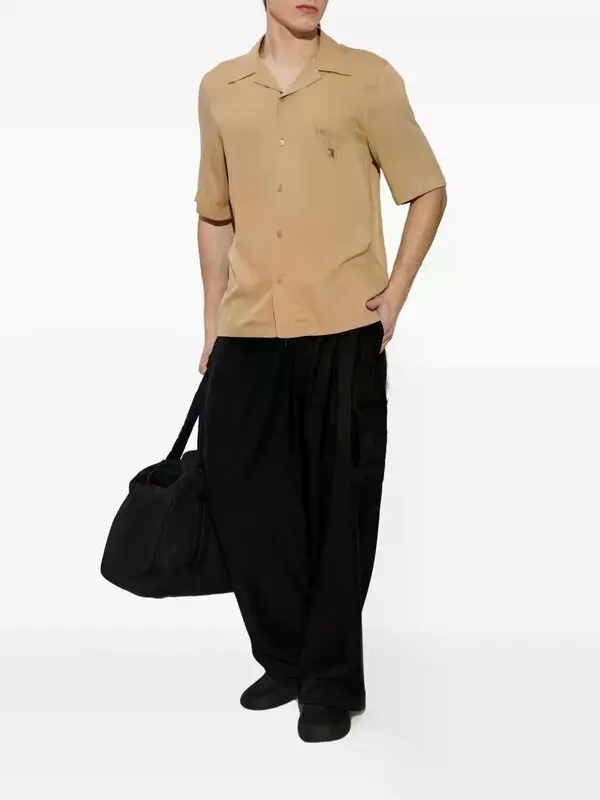 DIESEL® S-ketlir Embroidered Short-sleeve Shirt - Neutrals