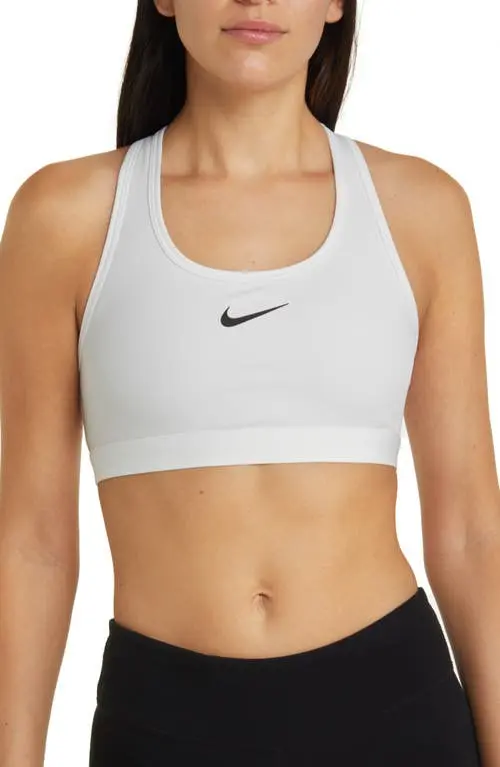 Nike Dri-fit Swoosh Support Padded Sports Bra - 100 100 White/black