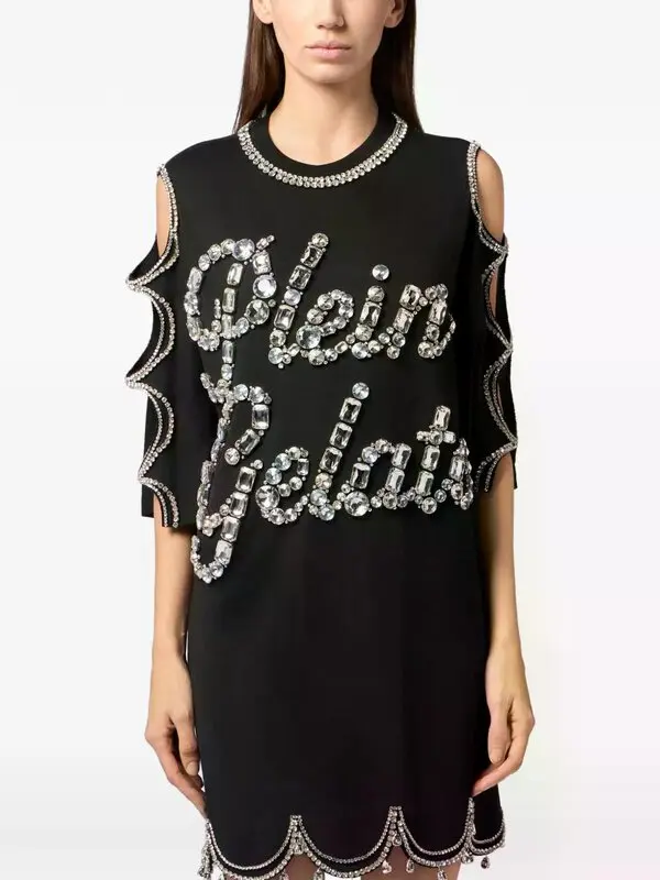 Philipp Plein Embellished Mini Dress