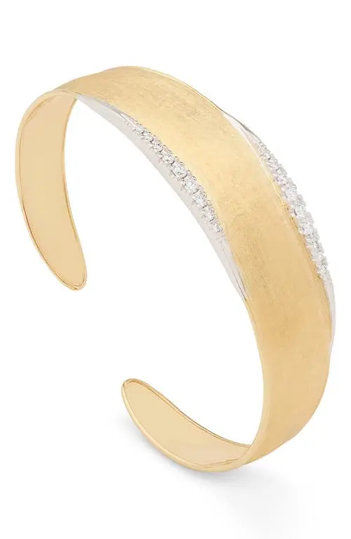 Marco Bicego Lunaria Diamond Cuff Bracelet - Yl/wh Gold