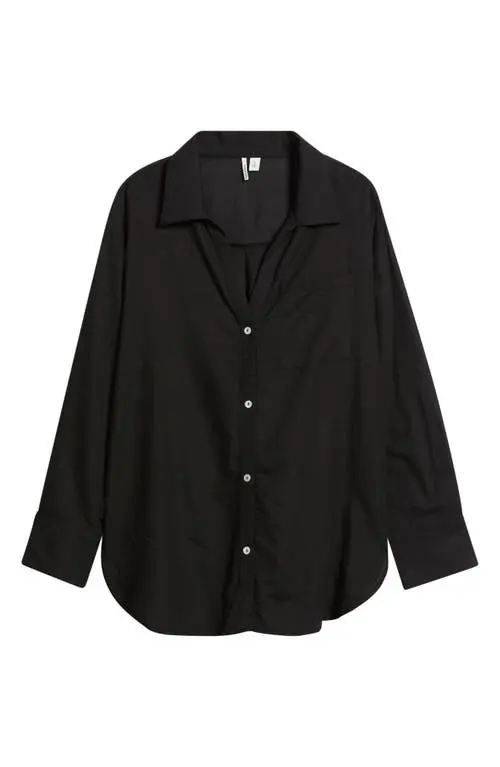 Nordstrom Cover-up Shirt - Black