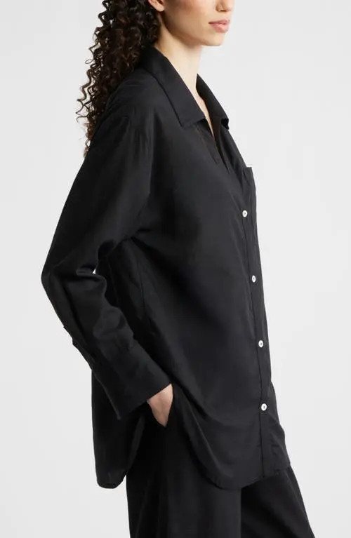 Nordstrom Cover-up Shirt - Black