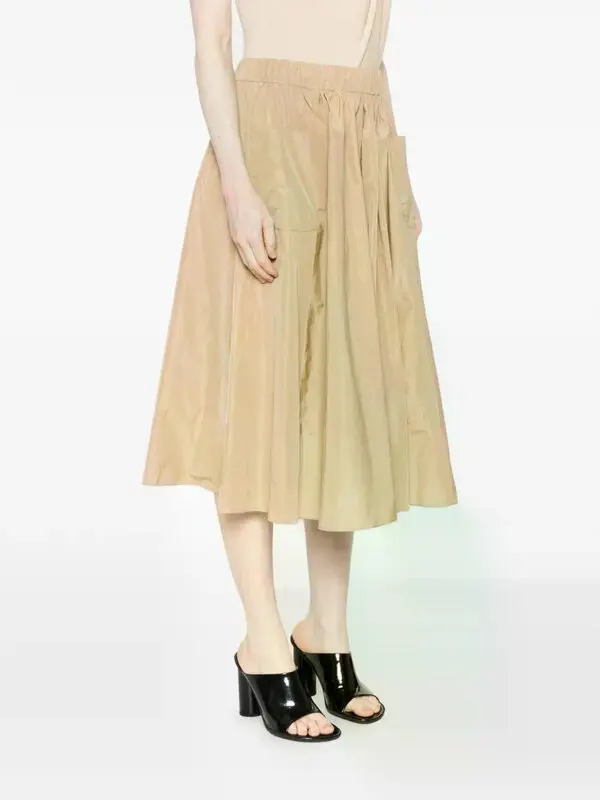 SUSANNE BOMMER A-line Midi Skirt With Pockets - Neutrals