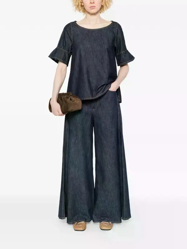 SUSANNE BOMMER Contrast-stitching Blouse
