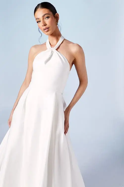 Coast Satin Halterneck Wedding Dress