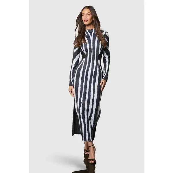 Coast Muse Printed Maxi Dress - Mono