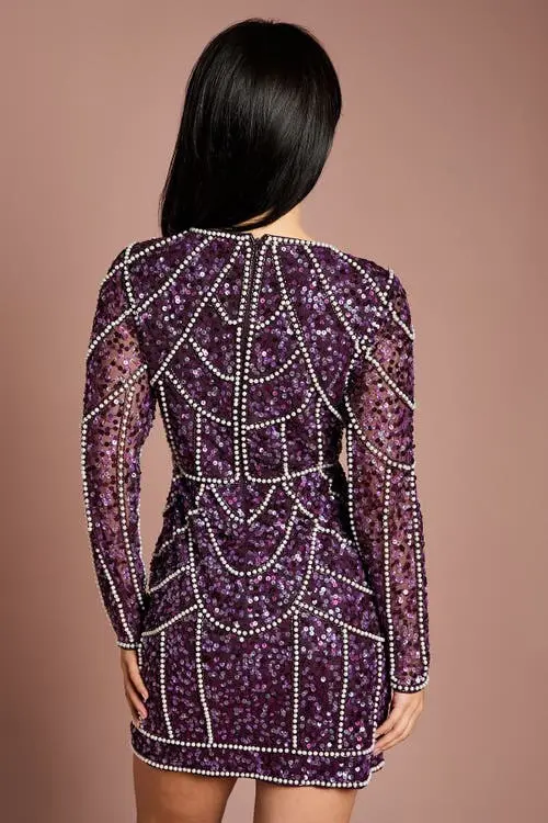 Coast Petite Embellished Mini Dress