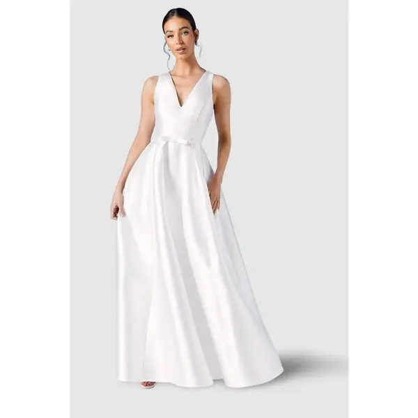 Coast Bow Waist Maxi Wedding Dress - Ivory