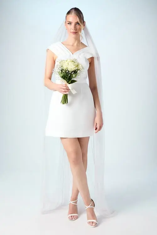 Coast Bardot Bridal Mini Dress