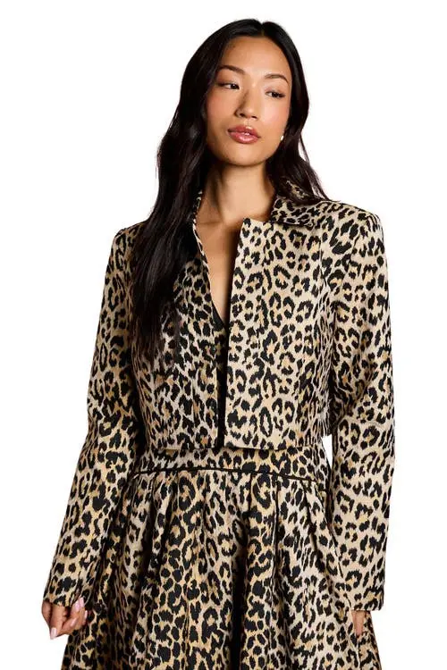 Coast Animal Jacquard Cropped Jacket
