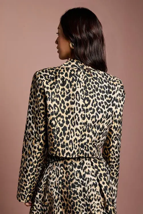 Coast Animal Jacquard Cropped Jacket