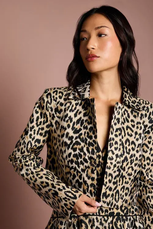 Coast Animal Jacquard Cropped Jacket