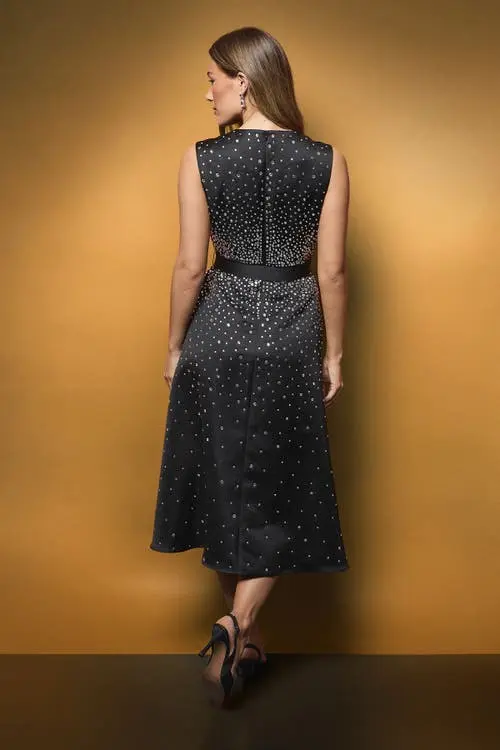 Coast Hotfix Diamante Midi Dress