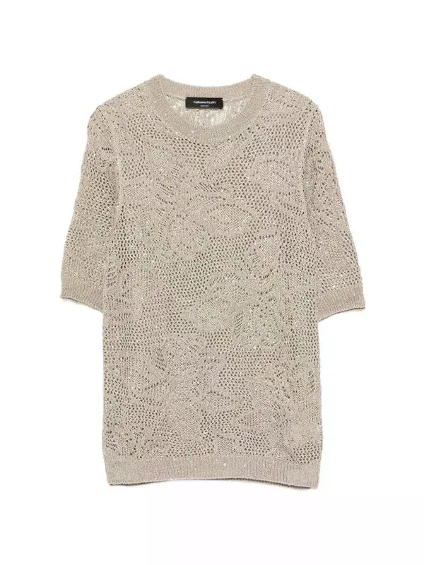 Fabiana Filippi Open-knit T-shirt