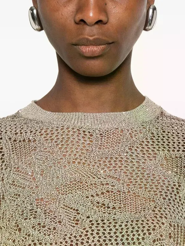Fabiana Filippi Open-knit T-shirt