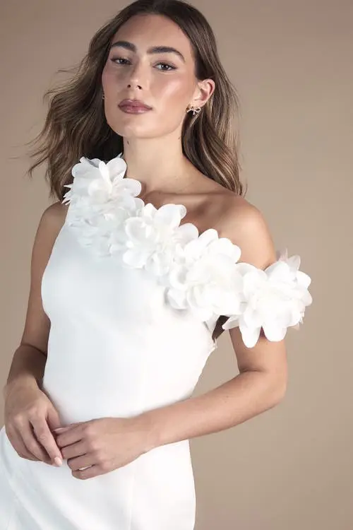 Coast Off-shoulder Corsage Mini Dress