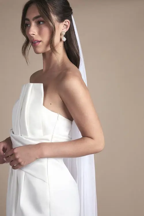 Coast Strapless Bow Wedding Maxi Dress