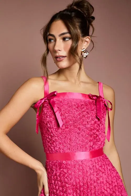 Coast 3d Floral Strappy Midi Dress