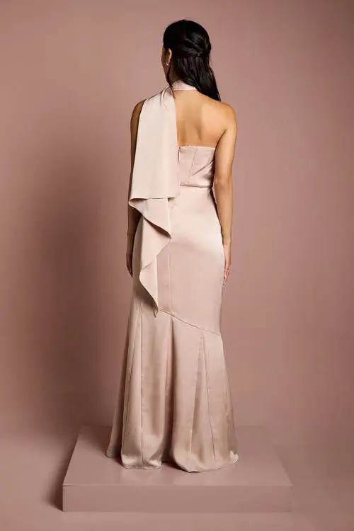 Coast Satin One Shoulder Maxi Dress